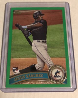2021 Topps Archives Jesus Sanchez Rookie Green #ed 011/125!! | eBay