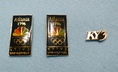 KYTV KY3 Springfield TV NBC Olympic Lapel Pins and KY3 Tie Tack (3 ...