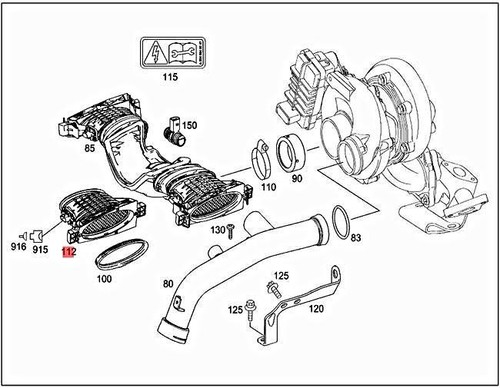 Genuine MERCEDES Film mass air flow sensor 6429050500 | eBay