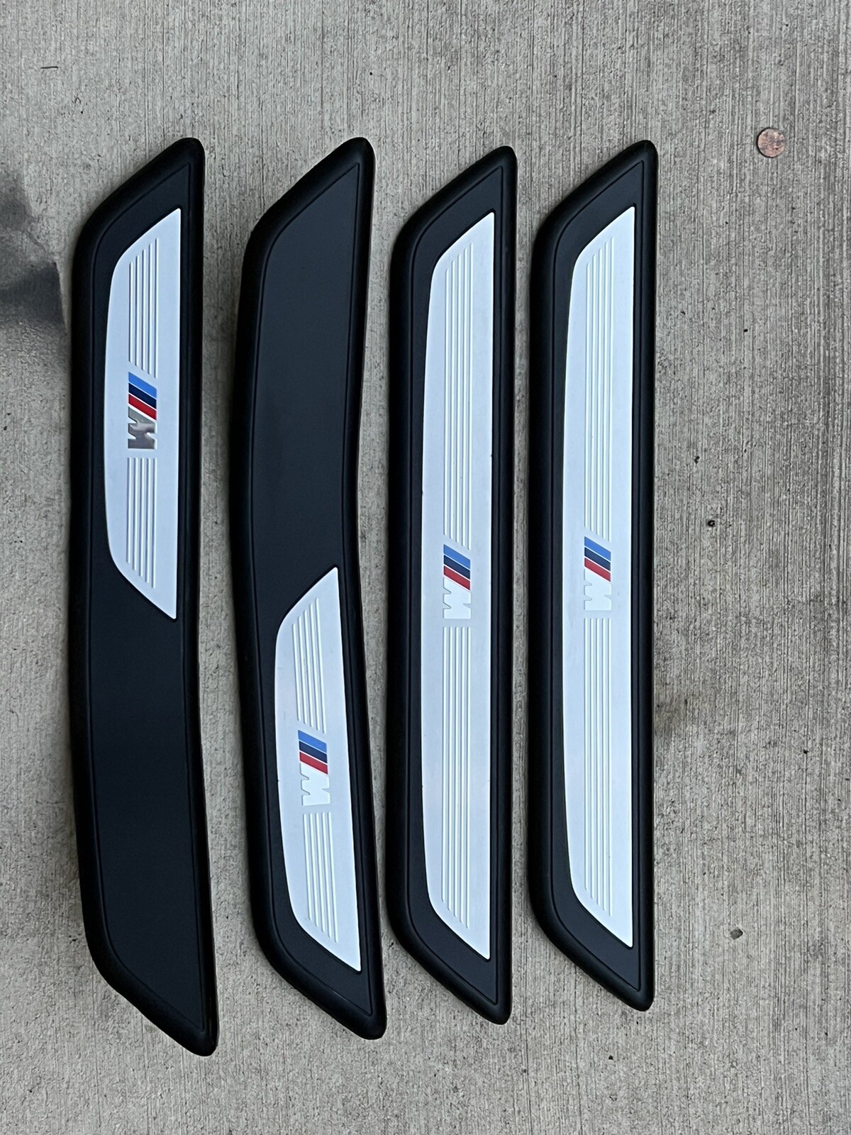 BMW 07-14 F01 750 FRONT & REAR DOOR SILL TRIM MOLDING MTECH M SPORT SET ...