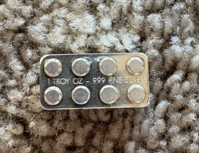 1 MONARCH PRECIOUS METALS LEGO BRICK STACKER 1 OZ .999 SILVER ART BAR ...