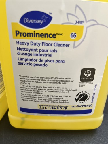 Diversey 94996466 Prominence 66 Heavy Duty Floor Cleaner 2.5L J-Fill | eBay
