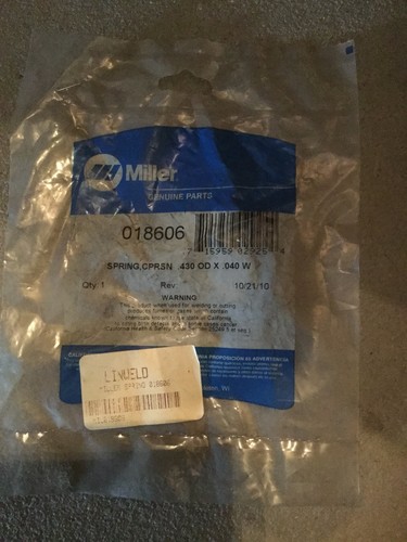 MILLER 018606 SPRING, CPRSN .430 OD X .040 W FREE SHIPPING | eBay