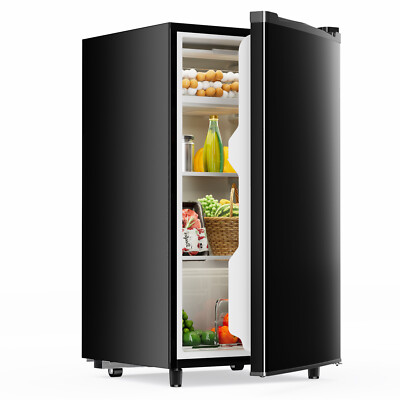 Mini Fridge with Freezer 3.2 Cu.Ft Refrigerator Low Noise Adjustable ...