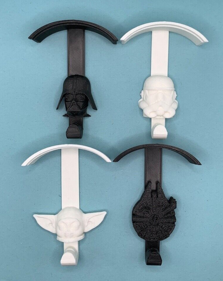 4 x Star Wars Themed Wall Display Hangers For Disney Loungefly Ears ...