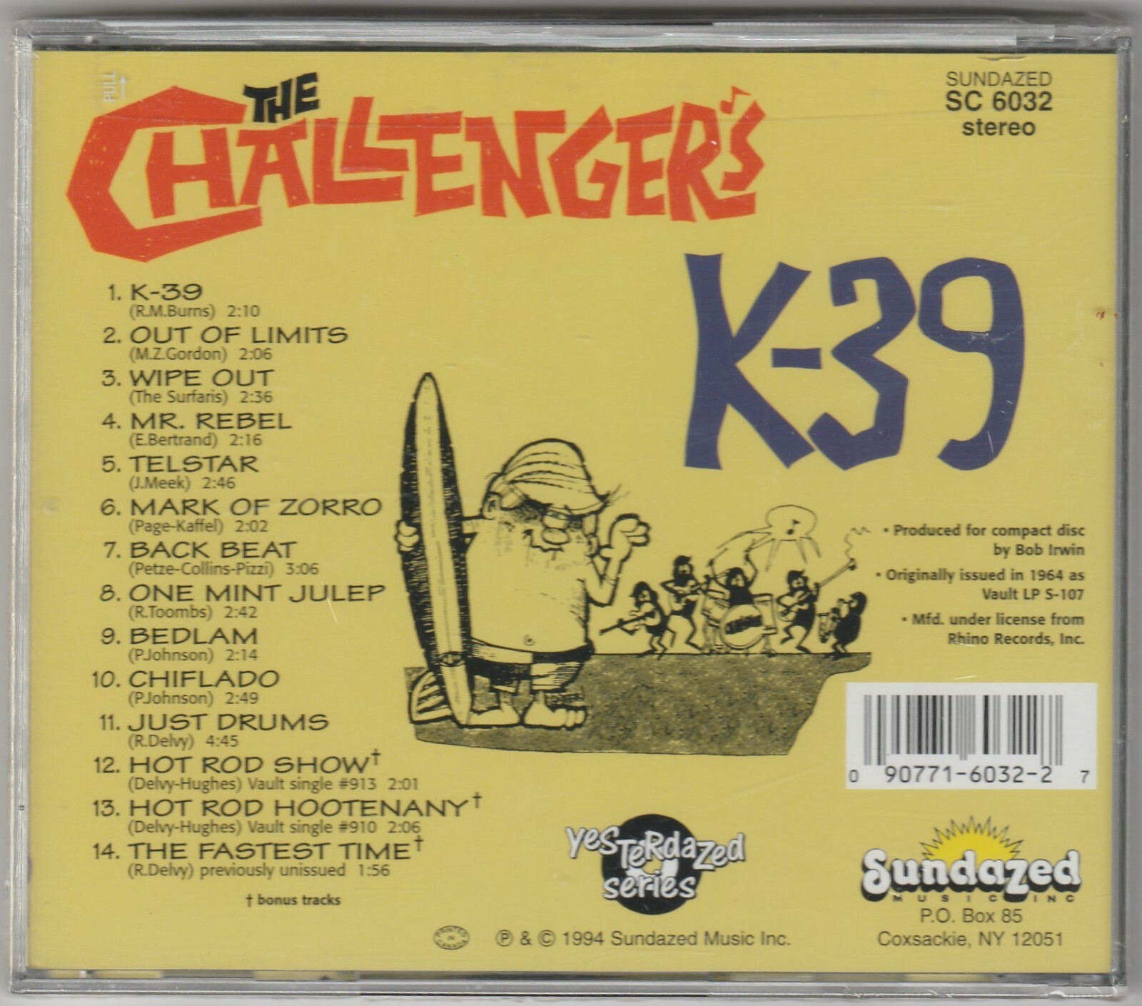 K-39 by The Challengers (Surf) (CD, Apr-1994, Sundazed) for sale online ...