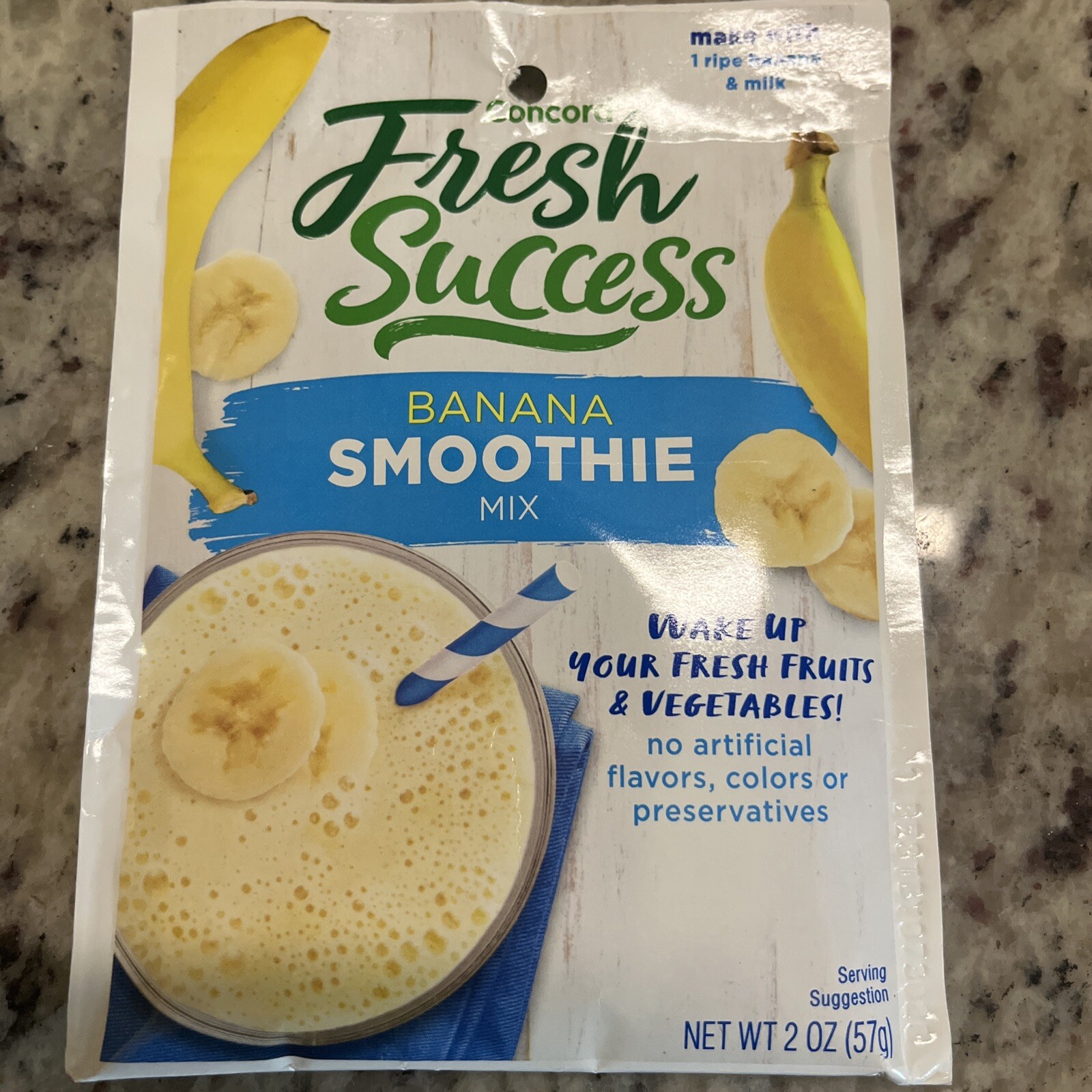 Concord Foods, Banana Smoothie Mix, 2oz Packet (Pack of 6) | eBay