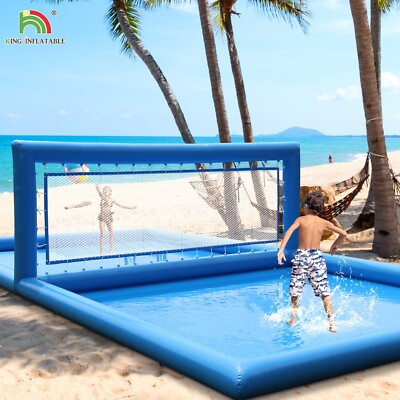 Inflatable Volleyball Court Beach Pool Volleyball Net for Outdoor ...