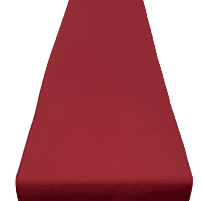 Maroon "Cotton Feel" Table Runners 228x30cm 90", 178x30cm 70", 132x30cm ...