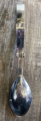 PAMPERED CHEF Stainless Steel Large Double Spoon Spring Serving Tongs ...