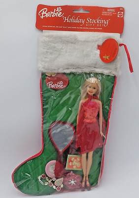2004 Barbie Holiday Stocking Giftset mit Puppe & Zubehör / Mattel G6471 ...