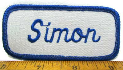 Simon Name Jacket Patch Personalized Employee Work Shop Uniform ...