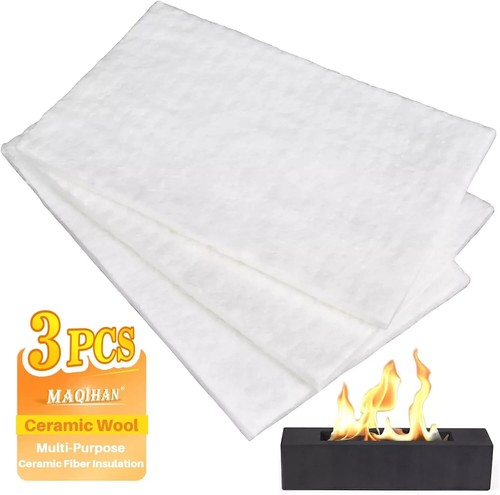 Ceramic Wool Sheet - 3PACK Ceramic Wool Wick Ceramic Fiber Insulation ...