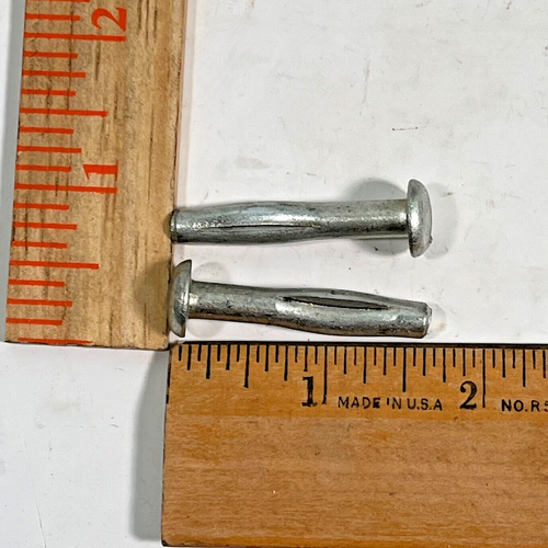 Vintage box CROWN, Zinc Plated Steel Split Flat Head Drive Anchors 1/4 ...