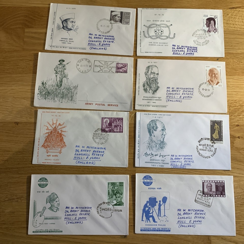 FDC First Day Cover X 37 Indian, India Stamps | eBay