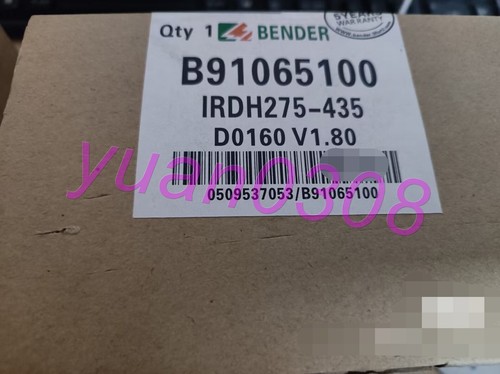 NEW BENDER IRDH275-435 B91065100 Elbow insulation monitor DHL Fast ...