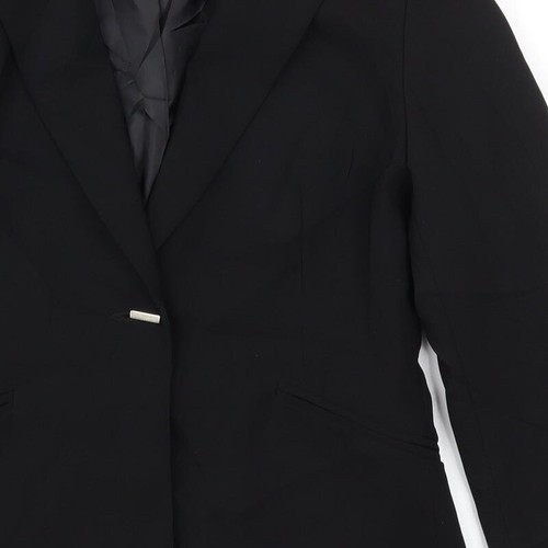 Kit Womens Black Polyester Blend Blazer Size 10 | eBay UK