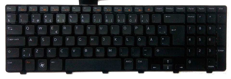 SWEDISH / FINNISH keyboard DELL Inspiron 15R N5110 Q15R M5110 /DE89-SWE ...