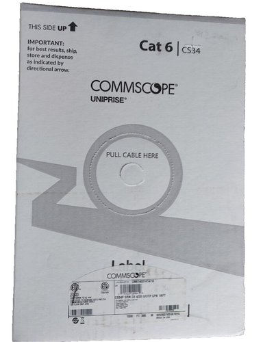 Commscope Uniprise Solutions Cat6 CMP GREEN Plenum 1000ft CS34P ...
