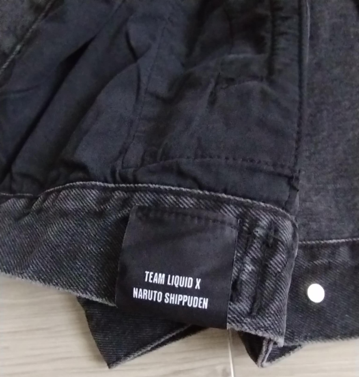 LIQUID x NARUTO SHIPPUDEN LEAF VILLAGE ANIME DENIM JACKET SIZE M BRAND ...