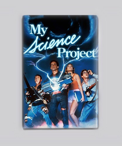MY SCIENCE PROJECT (1985) - 2"x3" MOVIE POSTER MAGNET (80's vhs weird ...