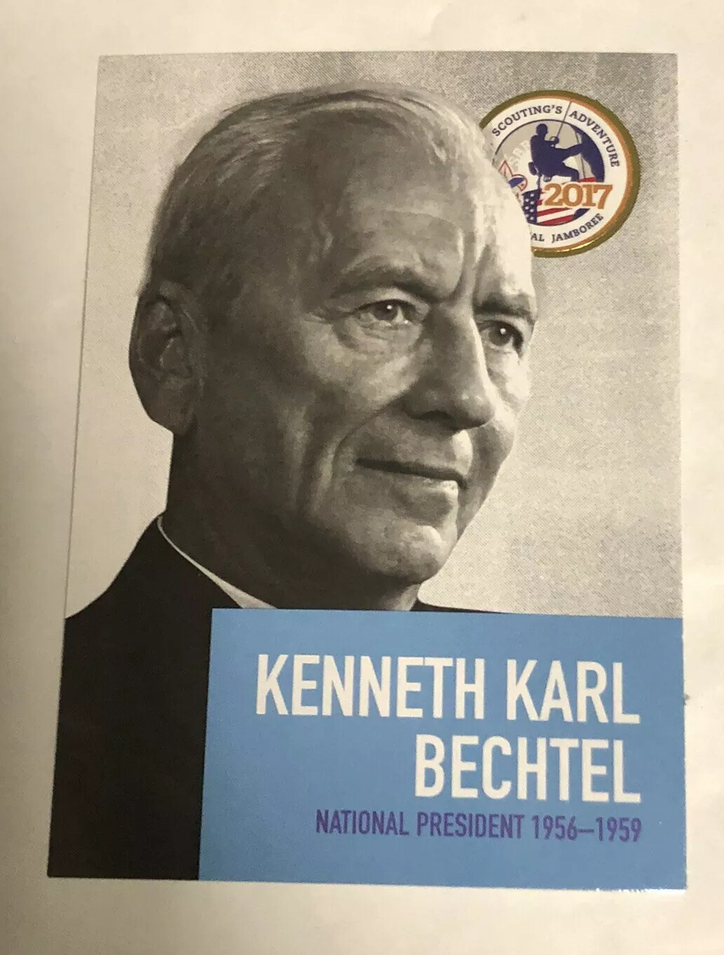 Kenneth Carl Bechtel 2017 National Scout Jamboree Trading Card Packs ...