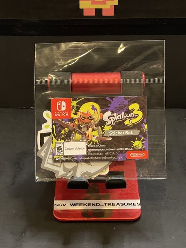 Nintendo Switch Splatoon 3 Sticker Set Gamestop preorder promo | eBay