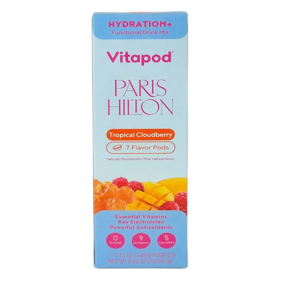 Vitapod Paris Hilton Functional Drink Mix Pods for Vitapod Bottles, 7 ...