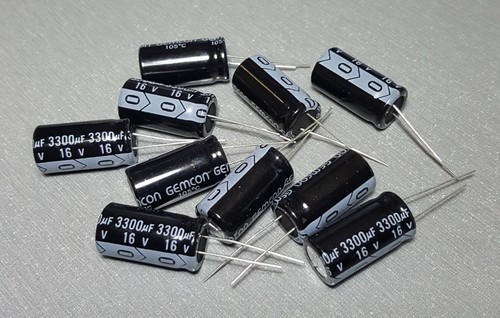 2/5/10Pcs 3300uF 16V High Temp GEMCON/JACKCON PCB Electrolytic ...