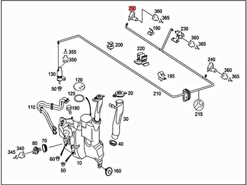 Genuine MERCEDES W164 X164 GL-CLASS X164 Telescopic nozzle 1648601047 ...