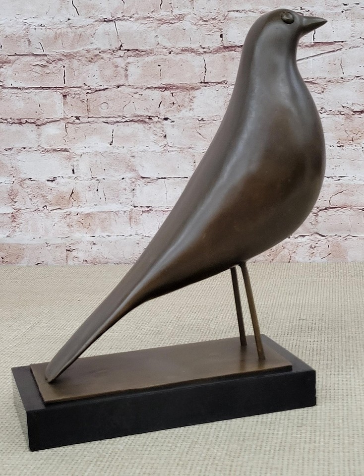 Smooth Bird Modern Art Hot Cast Bronze Sculpture Original Art on Marble Base | eBay