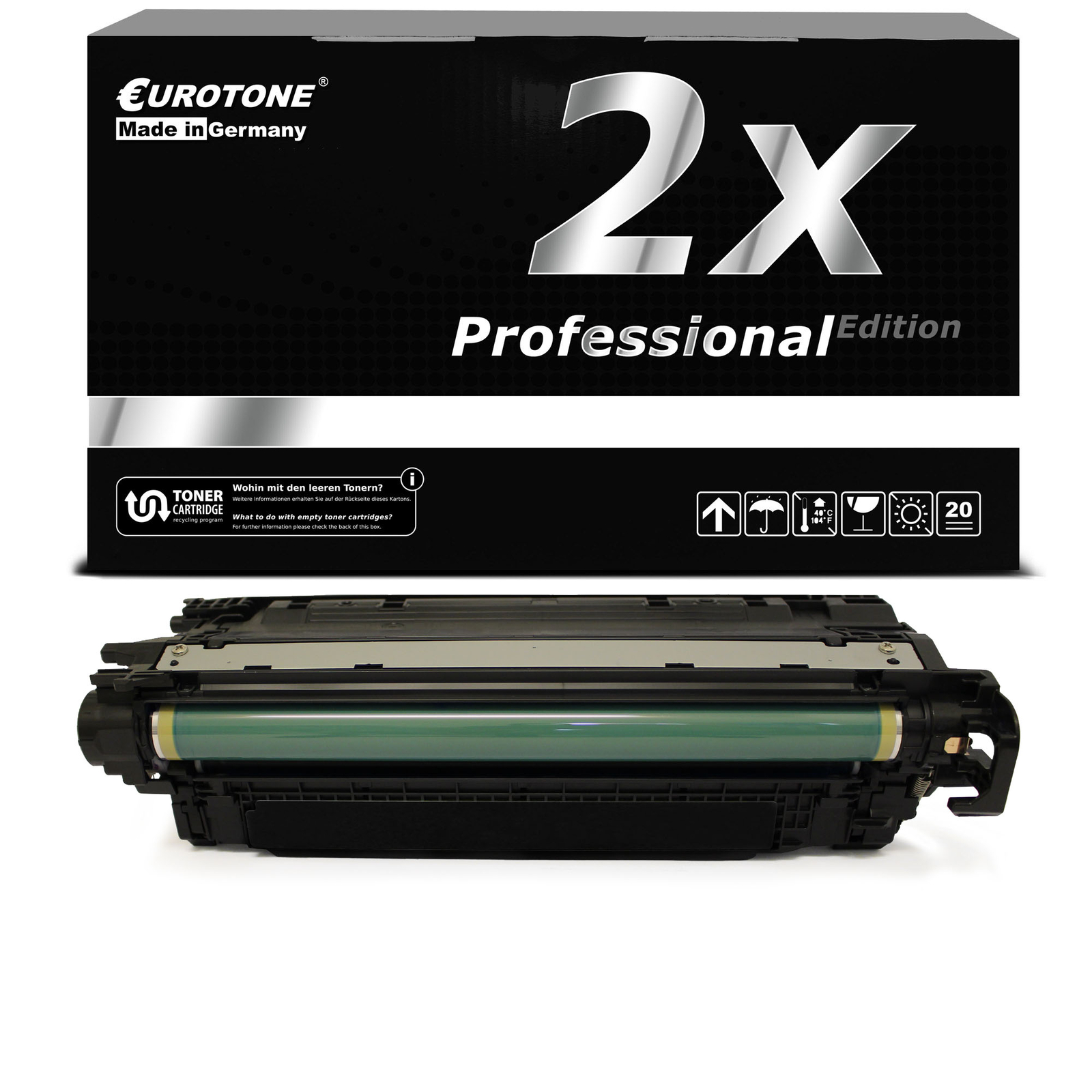 2x PRO Eurotone Toner for BLACK HP CF460X Color LaserJet Enterprise ...
