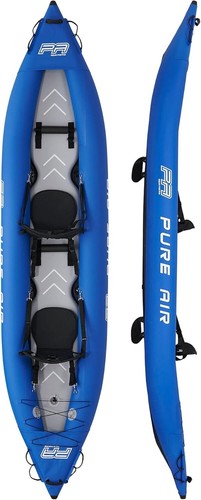 AQUA MARINA PURE AIR ALL-AROUND INLFATABLE KAYAK 2 PERSON w PADDLES ...