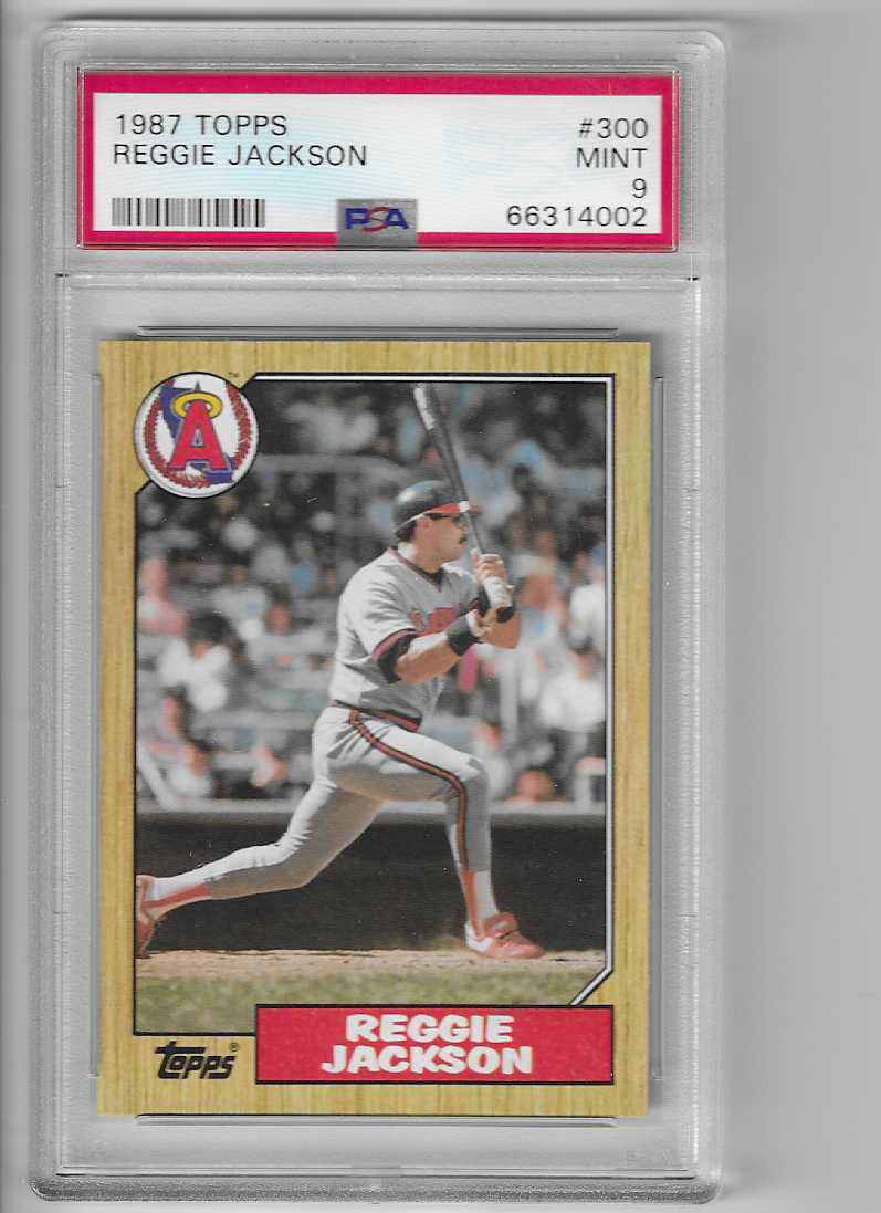 1987 Topps Reggie Jackson #300 PSA 9 Mint Baseball Card. | eBay