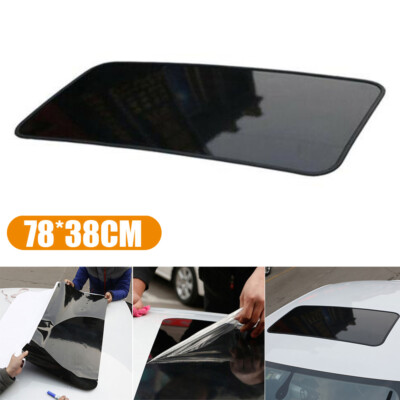 Universal Car Sticker Simulation Fake Sunroof Black Vinyl Film 78X38CM ...