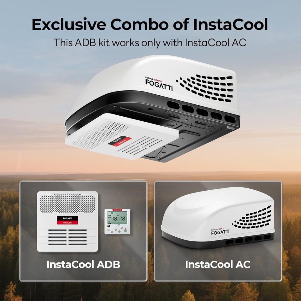 15,000 BTU Cooling RV Air Conditioner Rooftop Ducted RV AC Unit 115V ...