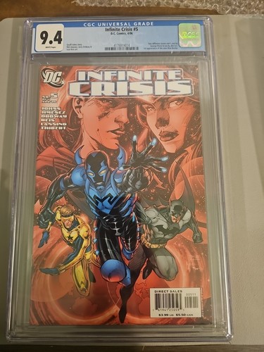 Infinite Crisis 5 CGC 9.4 White Pages 1st Blue Beetle -Jaime Reyes | eBay