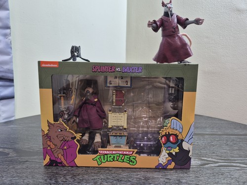NECA TMNT Splinter vs. Baxter Set – Splinter Only w/ Box & Accessories ...