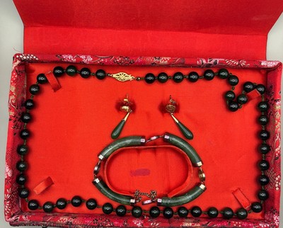 Vintage Jade Dynasty Collection Genuine Jade Necklace, Bracelet ...