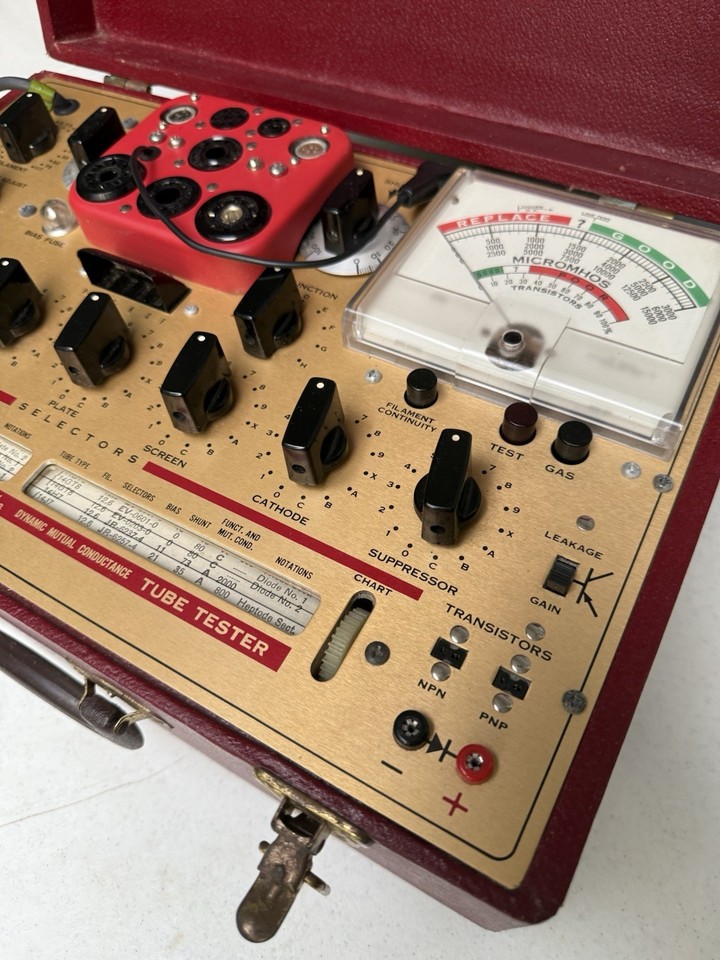 HICKOK Model 6000A Vacuum Tube Tester w/ Orig. Instructions-Clean ...