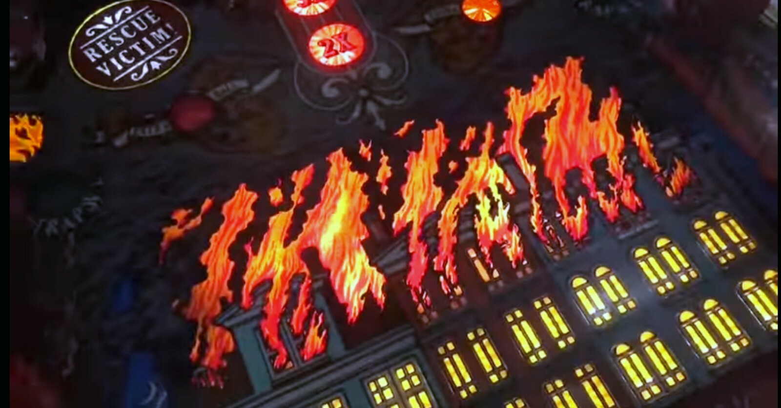 Williams FIRE FIRE! Pinball Machine Flame Unit FLAME EFFECT DECAL | eBay