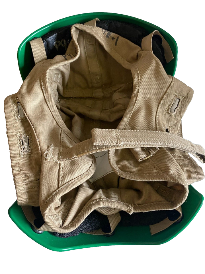 US Military Green/Tan Flight Deck Crewman's Impact Resistant Helmet ...