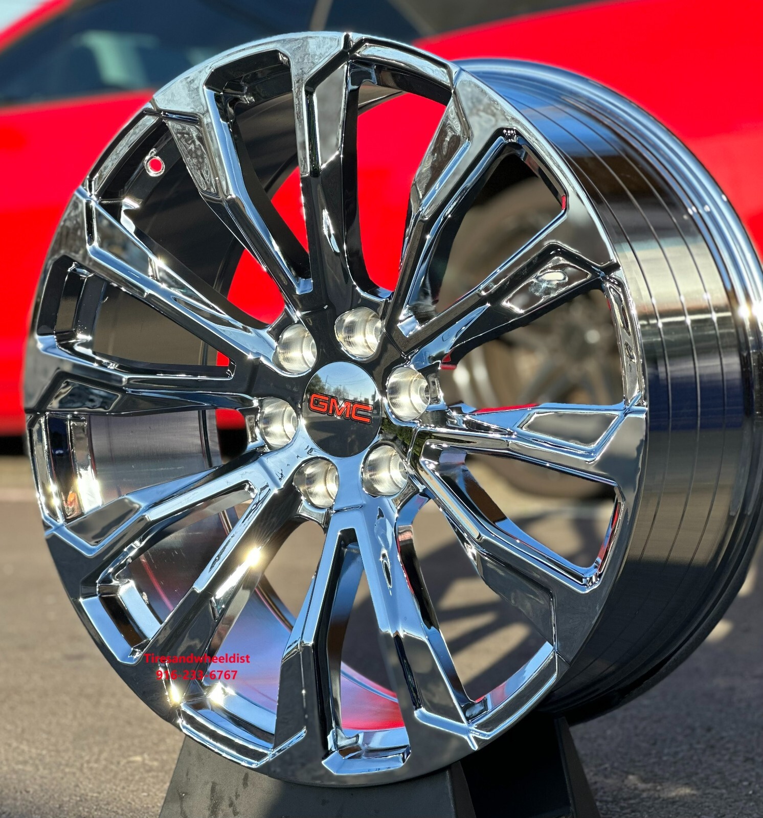 24'' inch Chrome Wheels Tires fit Yukon Silverado Tahoe FR203 Escalade ...