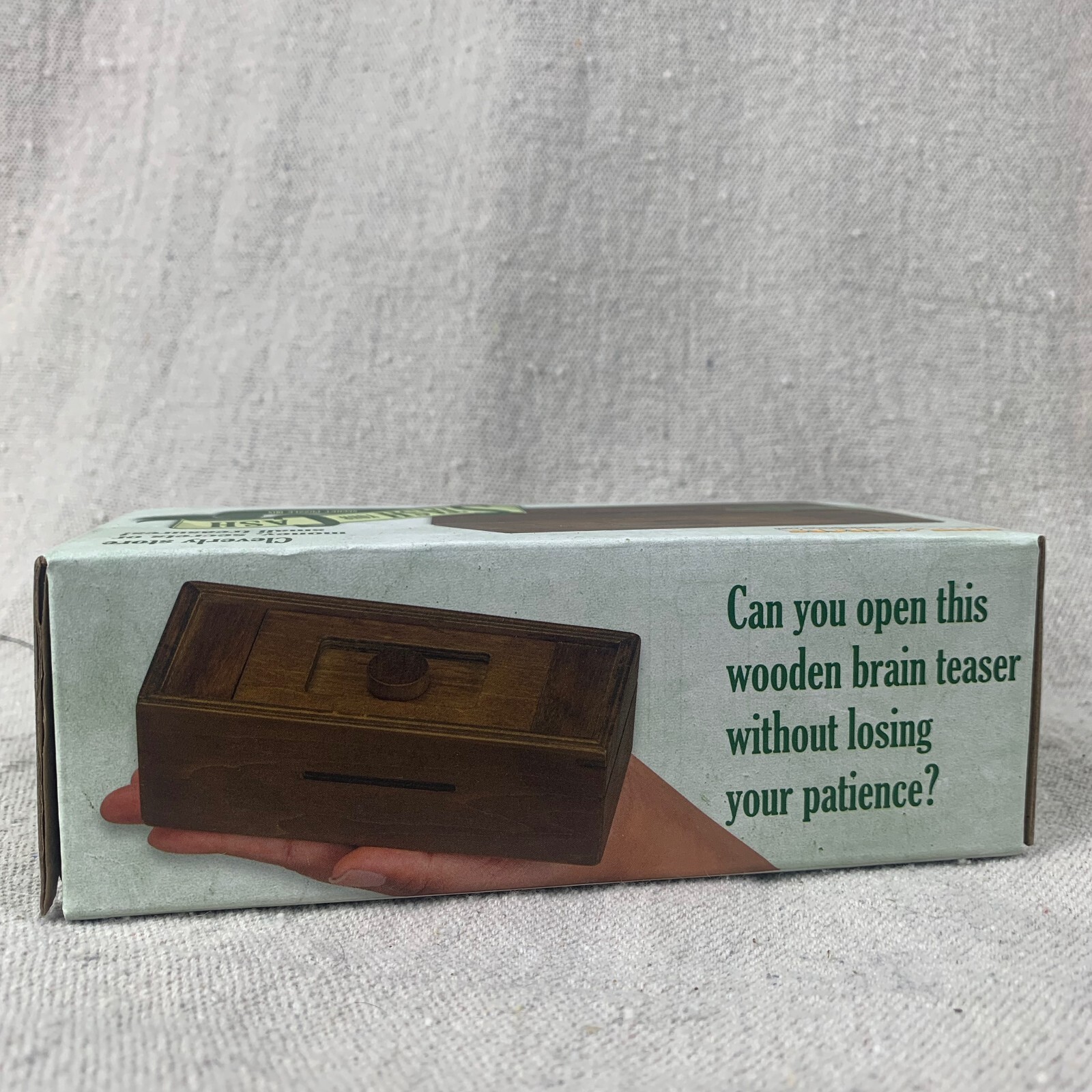 NIB Bits & Pieces Stash Your Cash Box Secret Wood Puzzle Game Brain ...