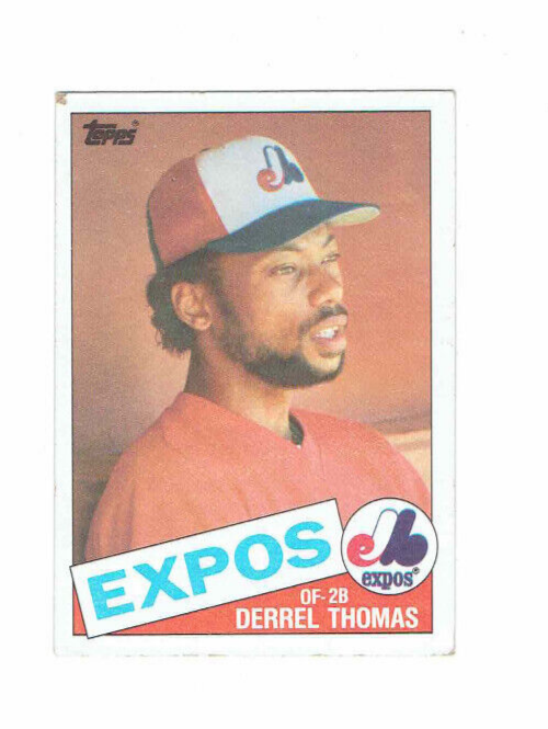 Derrel Thomas Montreal Expos OF-2B #448 Topps 1985 #Baseball Card | eBay