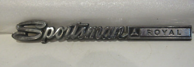 Vintage Dodge Sportman Royal Metal Emblem Script Ornament Classic Cars ...
