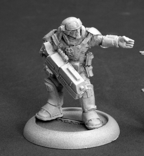 Reaper Miniatures Erik Proudfoot, IMEF Marine #50263 Chronoscope RPG ...
