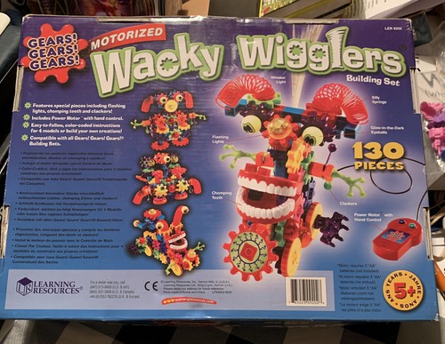WACKY WIGGLERS Motorized Building Set Gears! LER 9202 118 Pieces Used ...