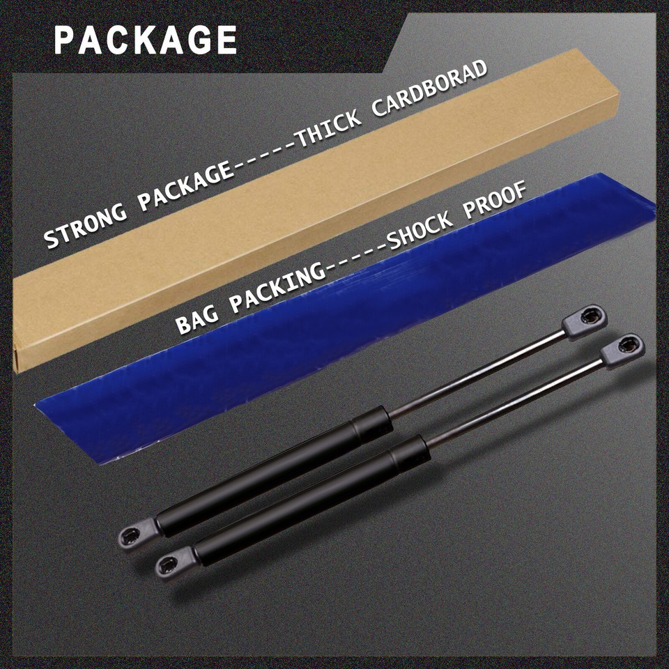2 Gas Charged Universal Lift Supports 10.43'' To 17.13'' 34Lbs 10mm ...