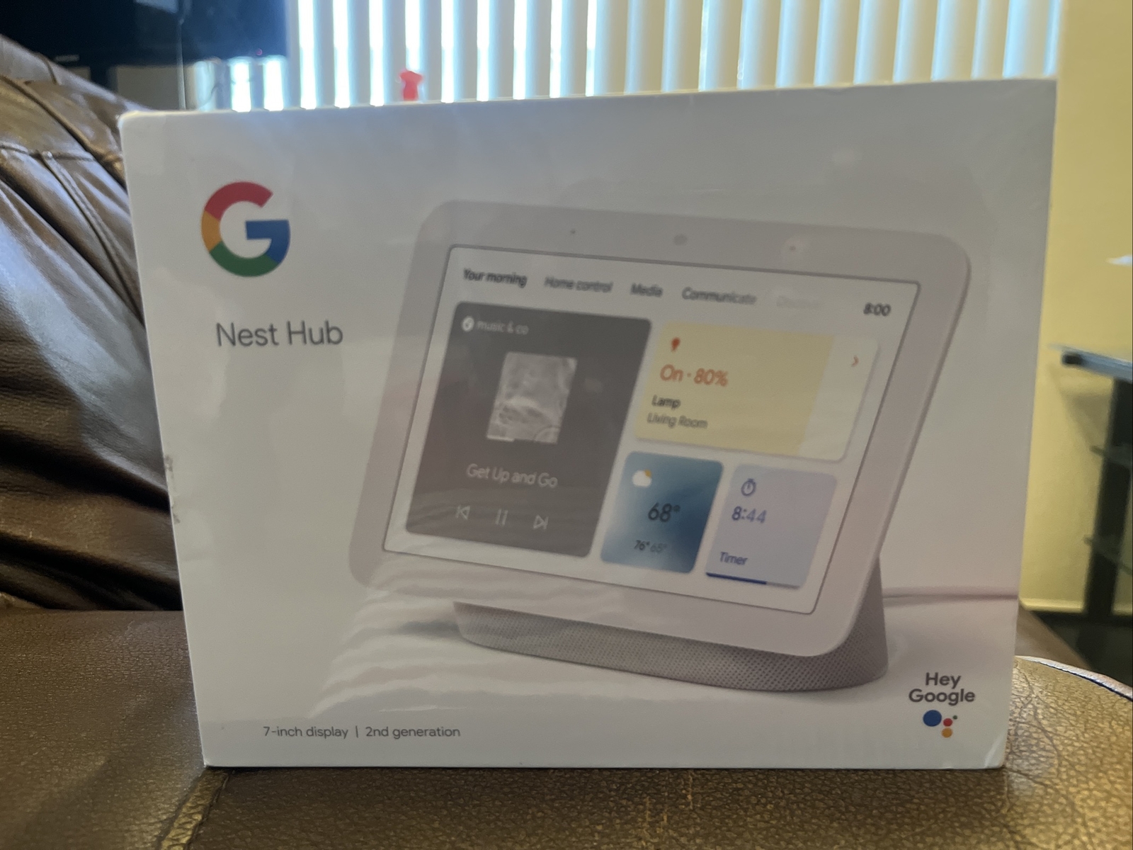 Google Nest Hub 7-Inch Display 2nd Generation - Chalk (GA01331-US) New ...